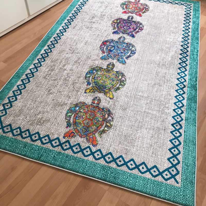 Turtle Runner Rug - Etsy