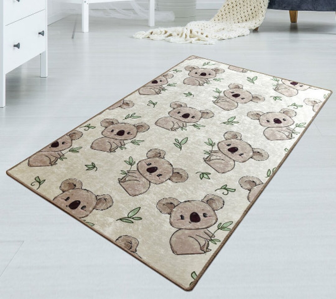 Koala Pattern Children's Room Mat / Carpet - Etsy