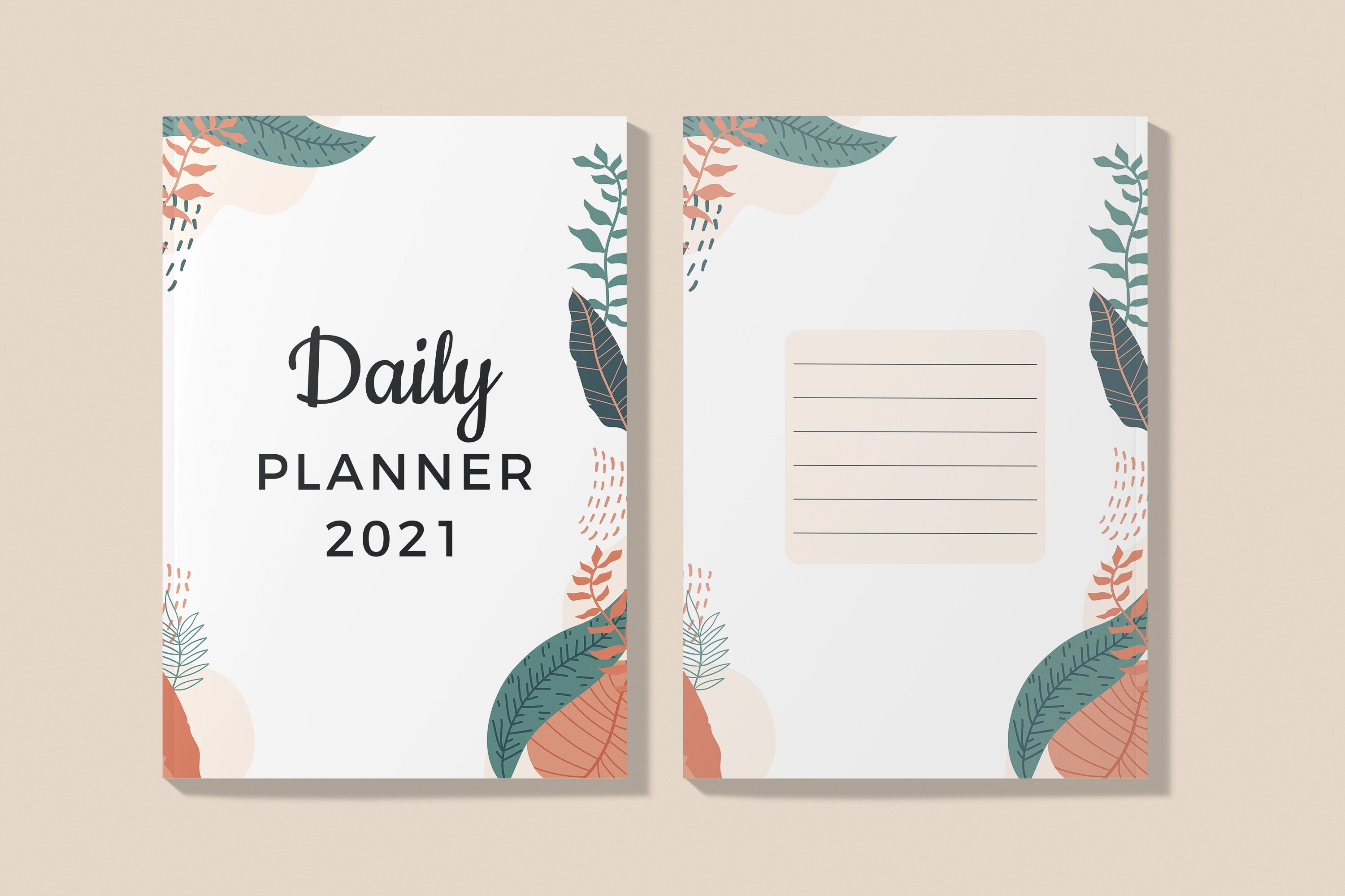 Daily Planner Printable Journal Notebook A4 Digital KDP | Etsy