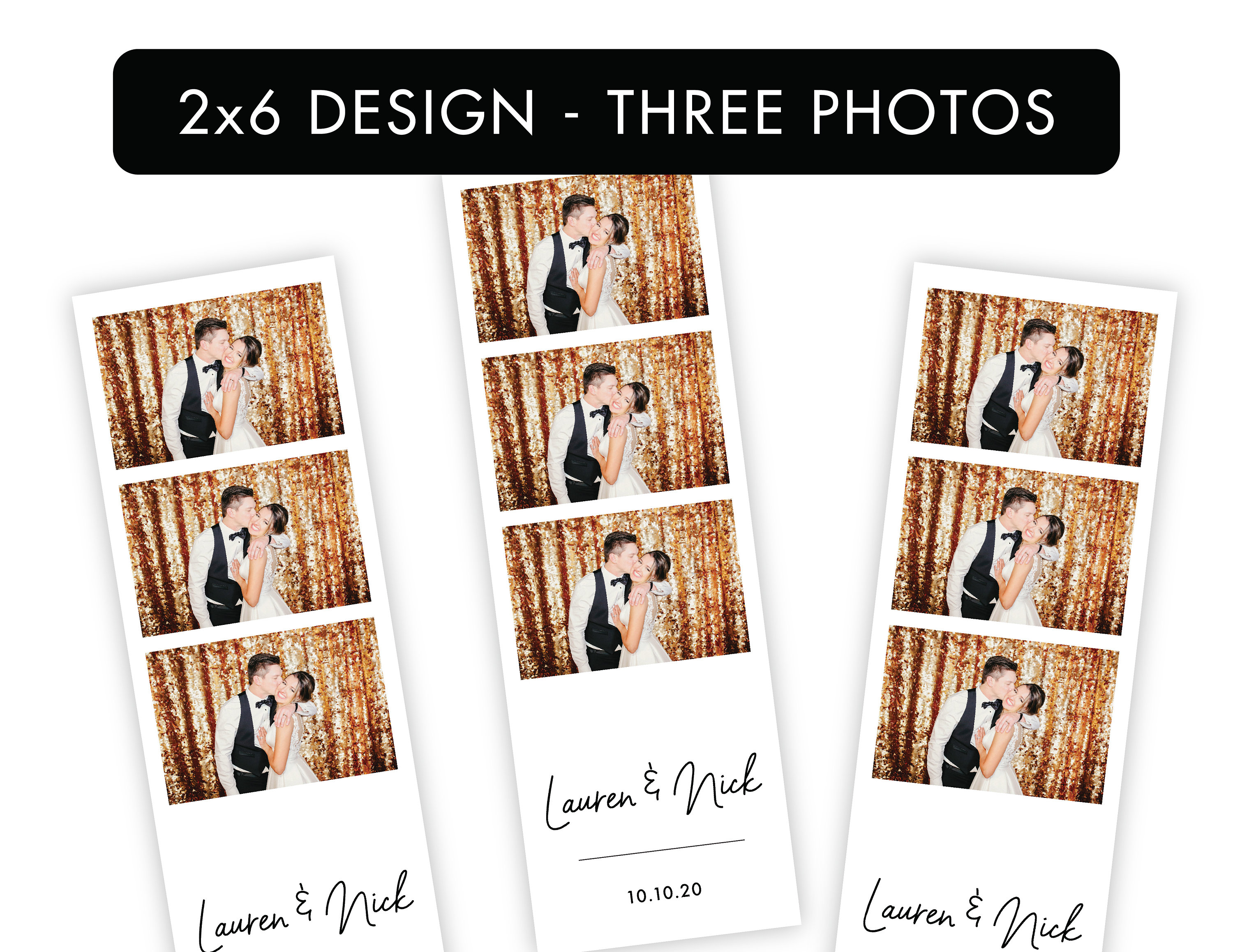 Minimalist Black and White Photo Booth Template (4 Pack Bundle) - Etsy