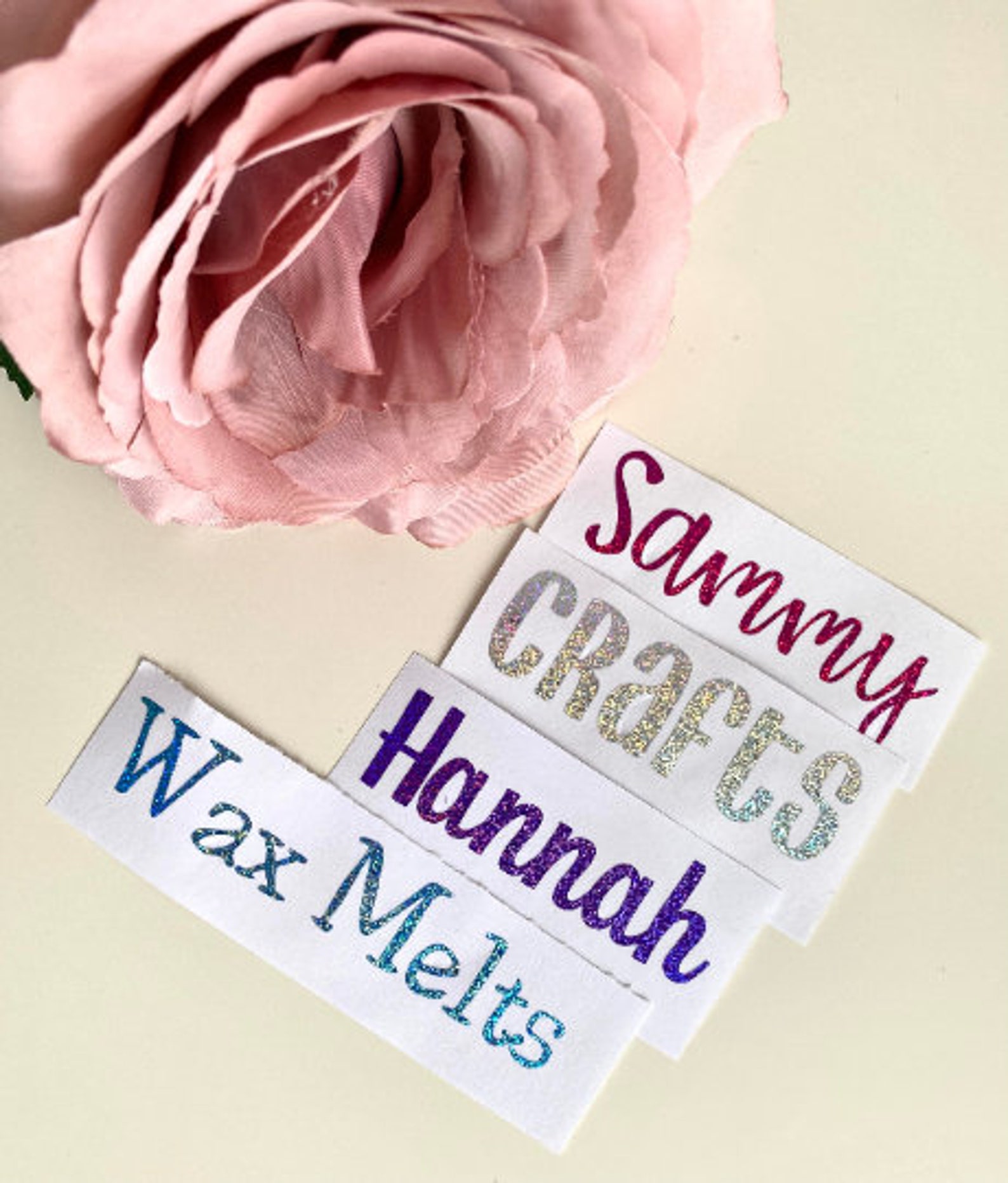 Custom Word Vinyl Decal Personalised Name Labels Wedding - Etsy UK