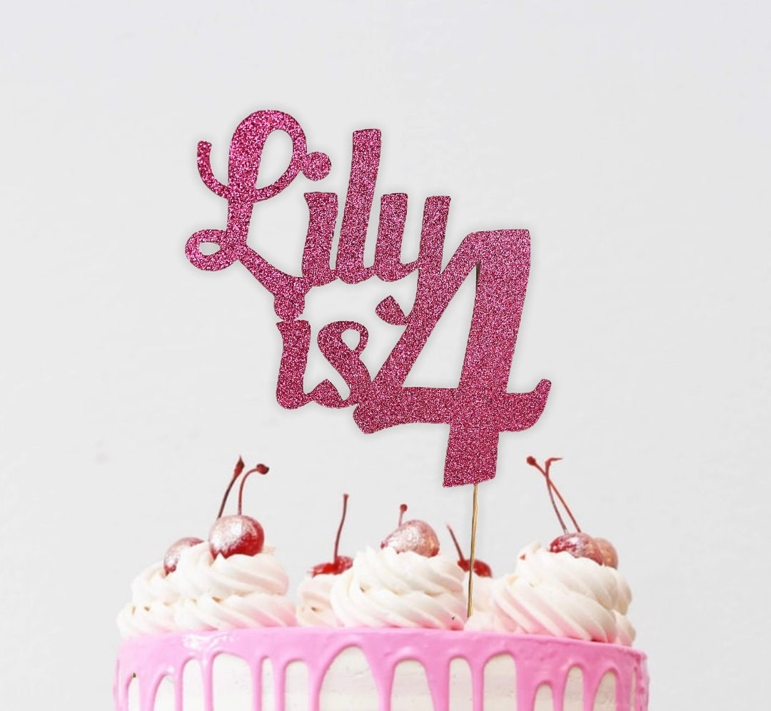 Personalised Name is Topper Cake Decoration Custom Cake - Etsy UK