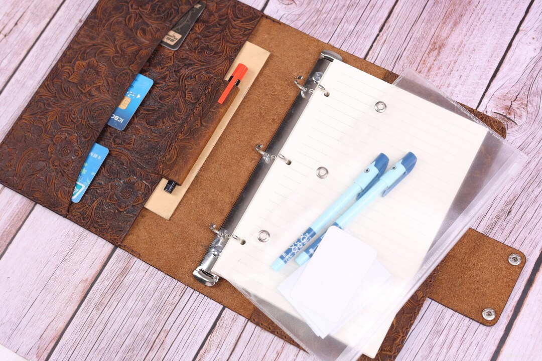 Free Custom Leather Binder 3-ring, Fit 3 Hole 8.5 X 11 Refill Paper or ...