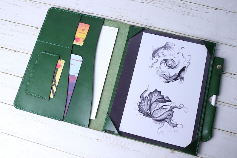Kindle Scribe Cover Green Case Kindle Scribe 2024 Handmade Folio ...