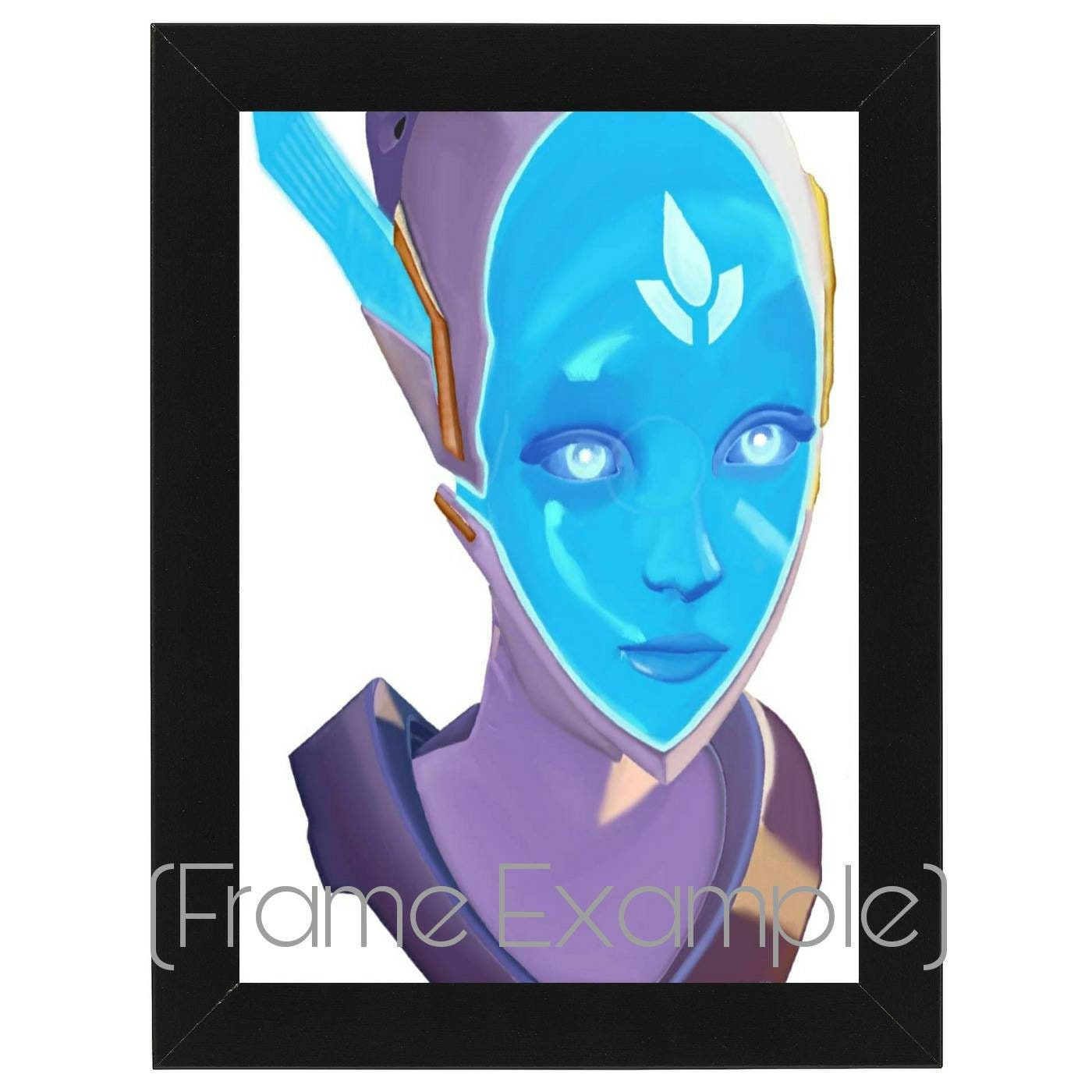 Overwatch Echo Simple Realistic Drawing Framed Printed - Etsy UK