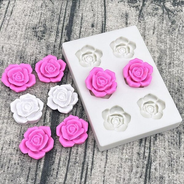 Rose Silicone Mold - Etsy