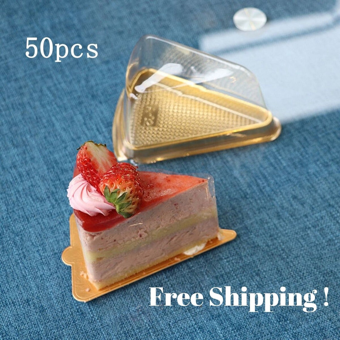 Disposable Cake Box Round / Triangle Shape 50 Pcs - Etsy