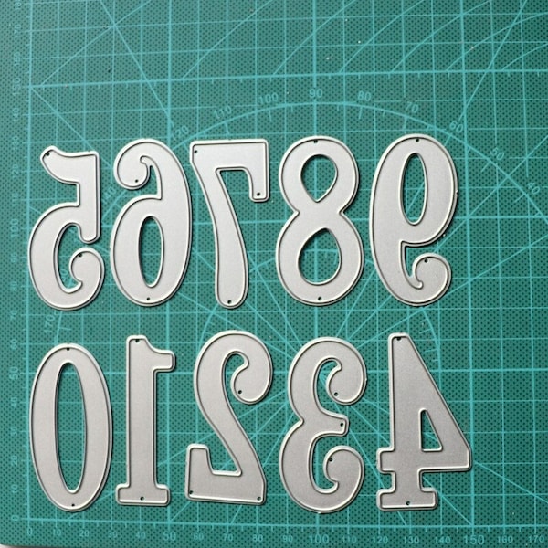 Numbers Metal Cutting Dies - Etsy