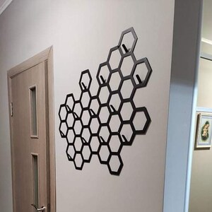 Metal Hexagonal Coat Hanger,coat Hooks Wall,coat Racks,metal Hook Rack ...