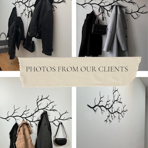 Large Willow Branch Wall Coat Rack | Tree Branch Wall Coat Hanger ...