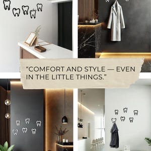 Tooth Coat Rack, Dental Office Decor,minimalist Wall Hook,teeth Metal ...