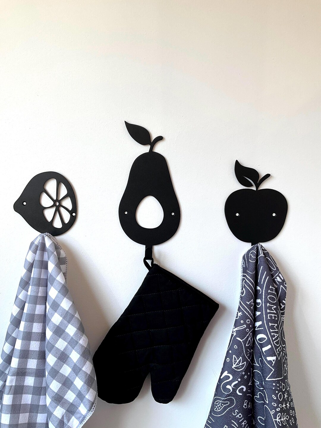 Fruit Shaped Wall Hooks, Whimsical Kitchen Decor, Cute Kitchen ...