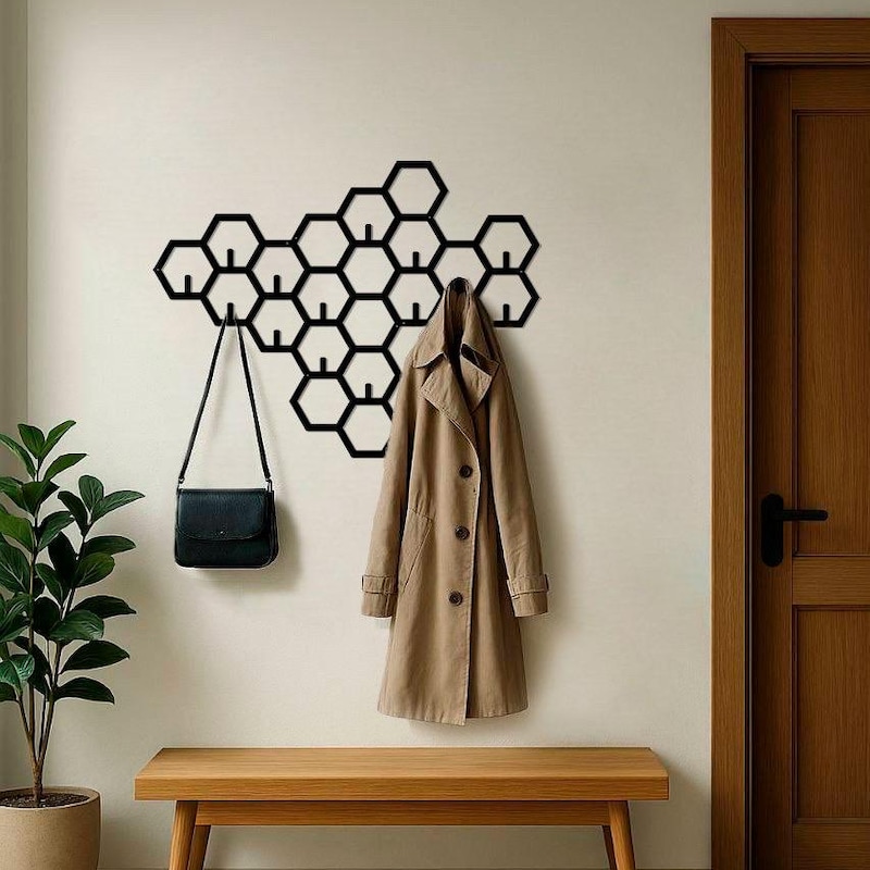 Modern Coat Rack Wall Mount - Etsy UK