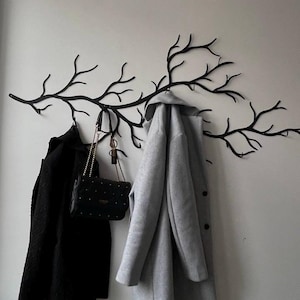 Extra Large Tree Branch Coat Rack Wall Mount, Entryway Organizer for ...