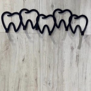 Tooth Coat Rack, Dental Office Decor,minimalist Wall Hook,teeth Metal ...