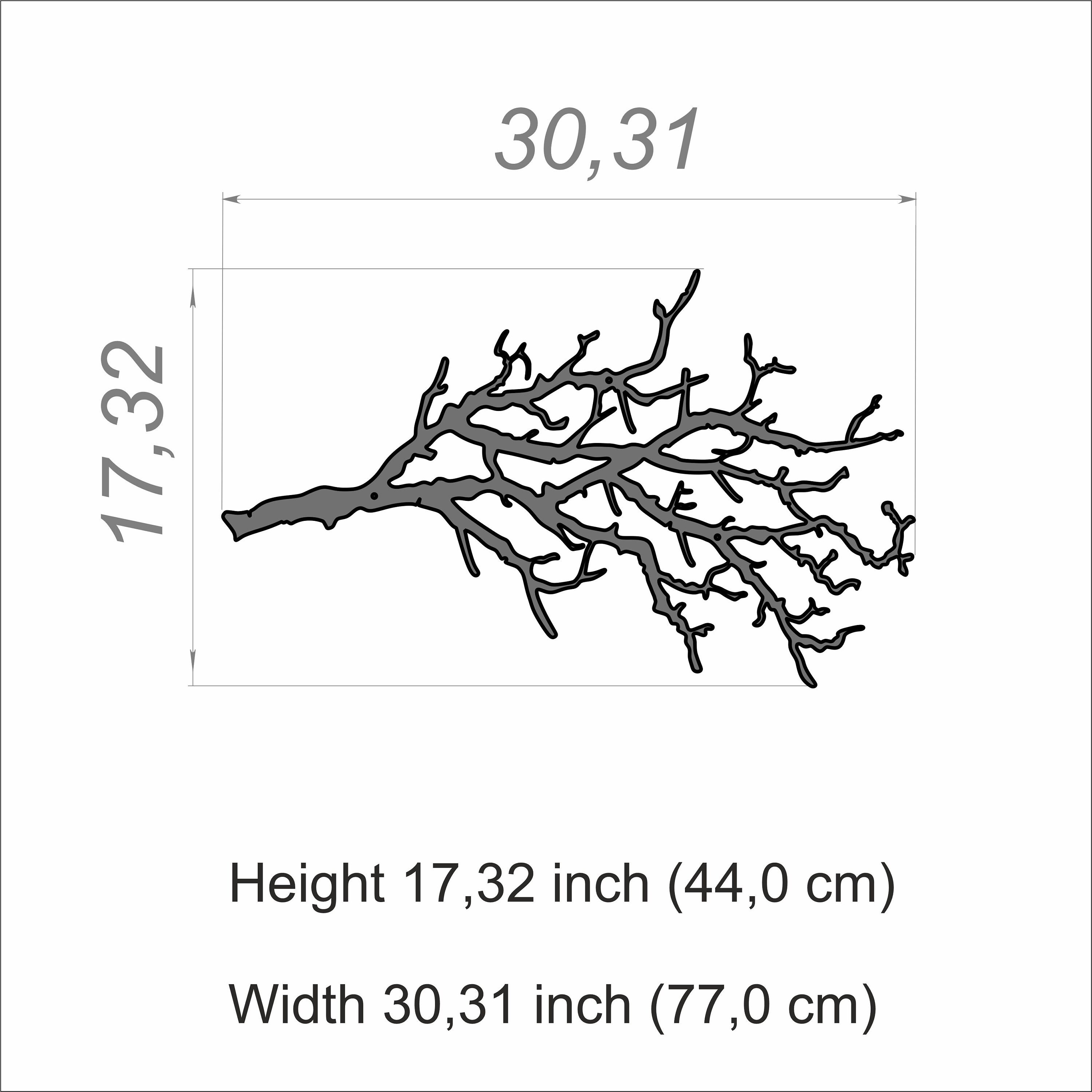 Tree Branch Metal Art for Coat Rack,wall Mounted Branch Clothes Hanger ...