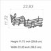 Music Notes Wall Mounted Coat Rack Metal Wall Music Art Wall Rack Hook ...
