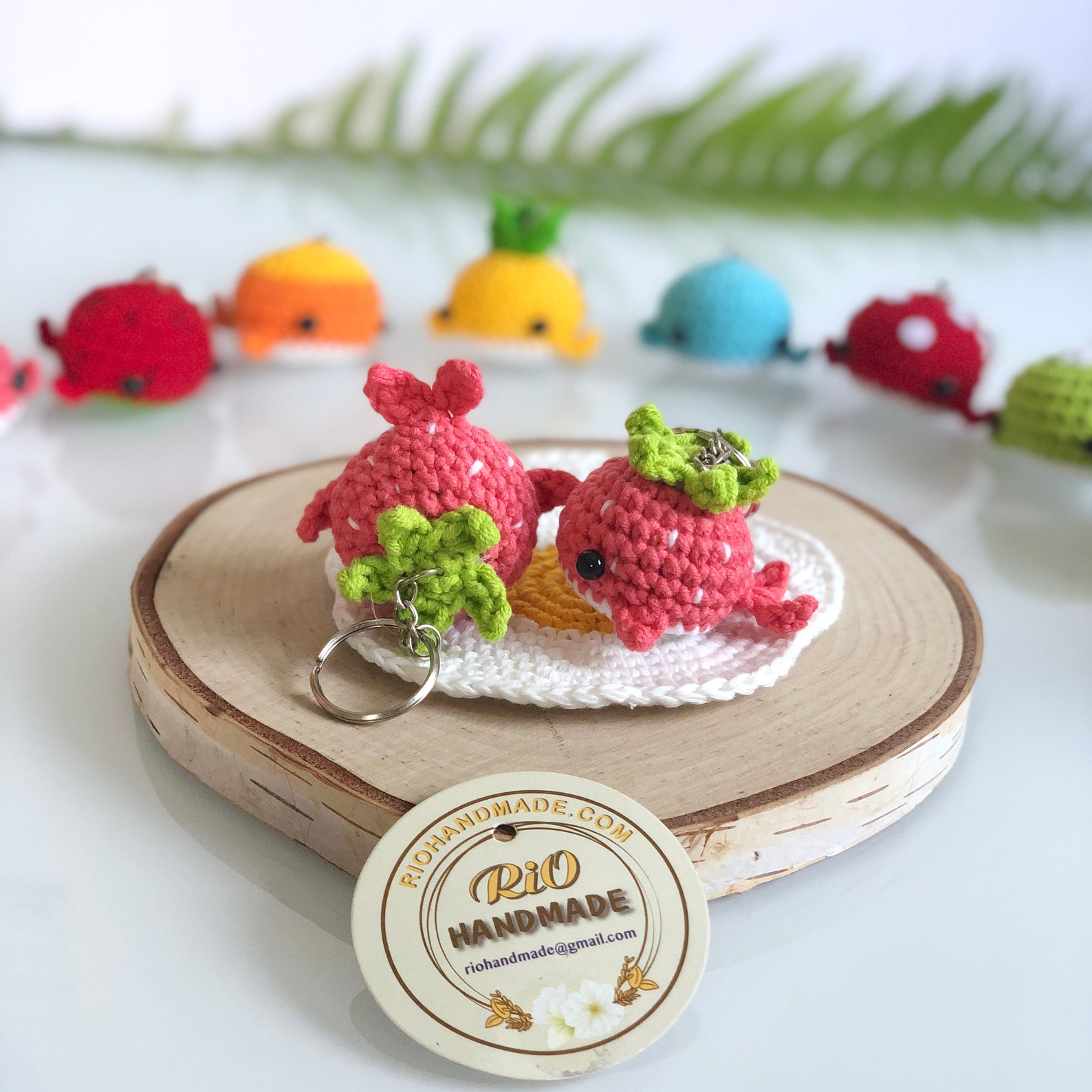 Handmade Whale Crochet Keychain Cute Themed Whale Keychain - Etsy