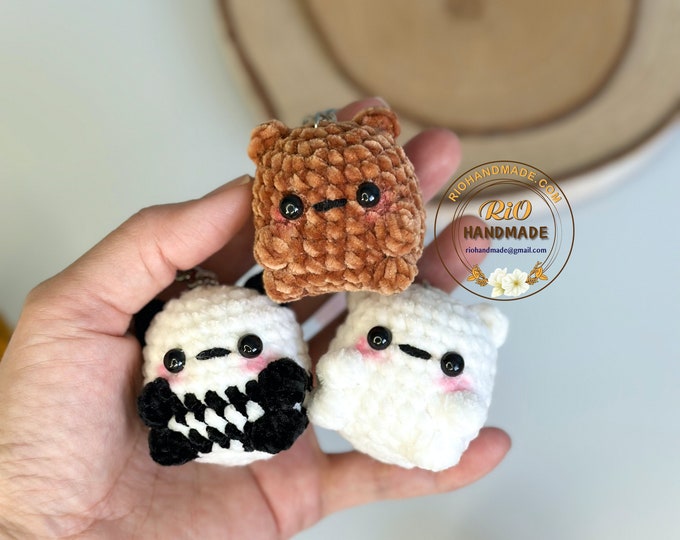 Crochet Gummy Bear Keychains - Etsy