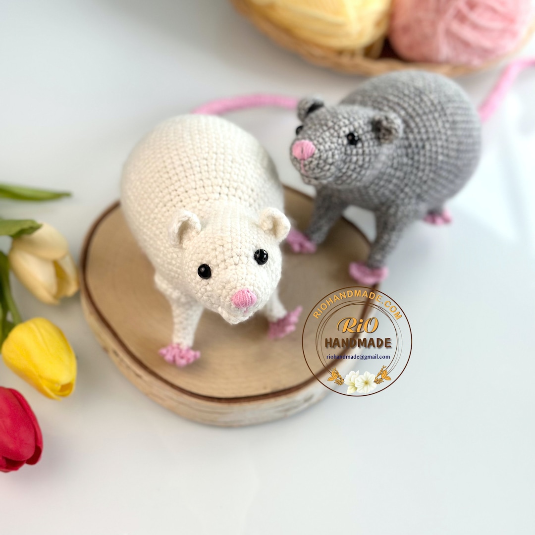 Handmade Rat, Crochet Realistic Rat, Amigurumi Rat, Cute Gift. - Etsy
