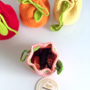 Rio Handmade Fruit Pouch, Crochet Fruit Pouch, Fruit Purse, Cute Small ...