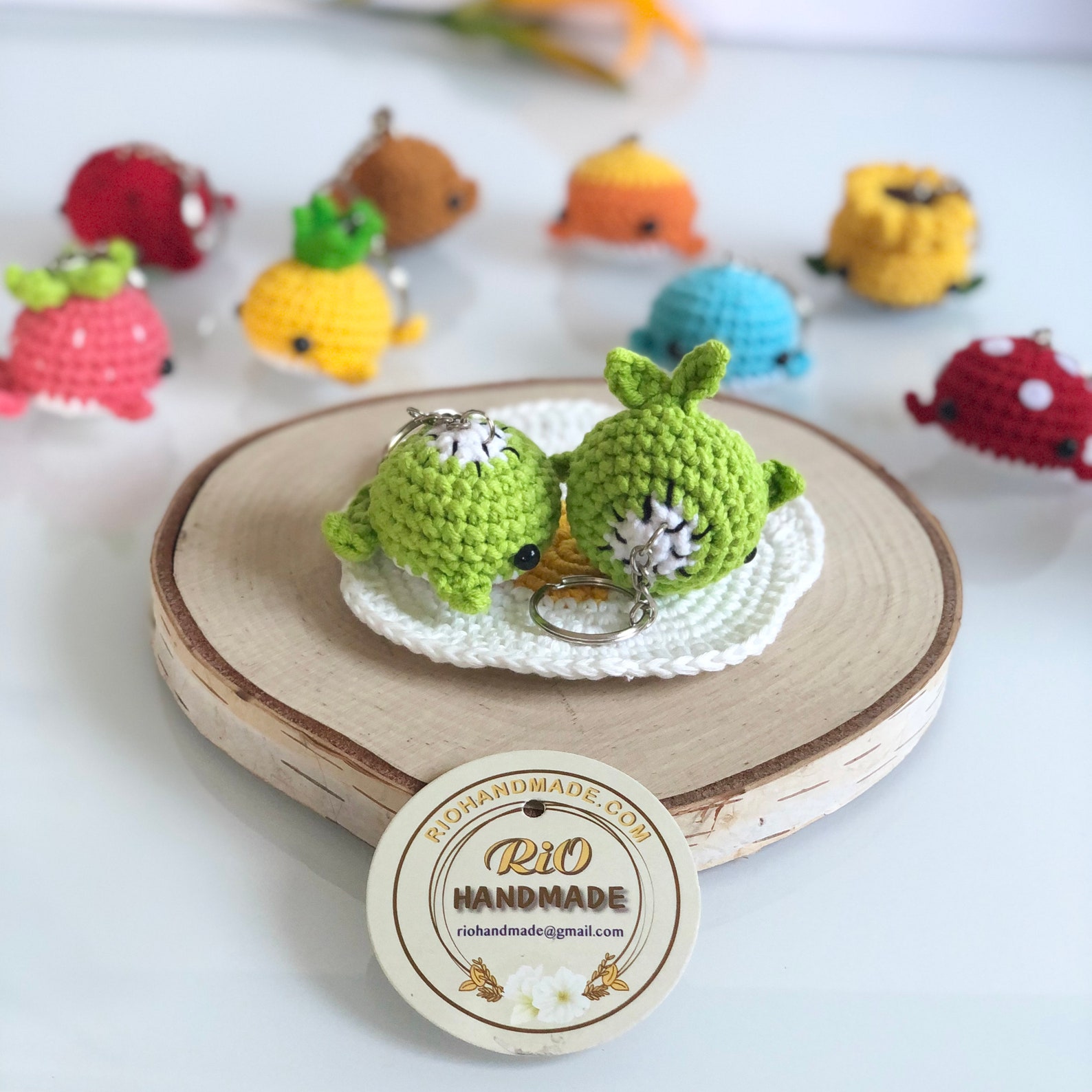 Handmade Whale Crochet Keychain Cute Themed Whale Keychain - Etsy