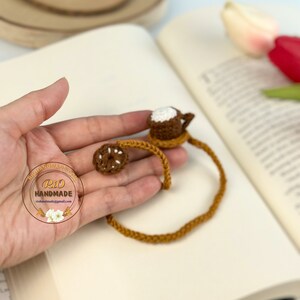 Ready to Ship, Rio Handmade Crochet Cup of Coffe and Donut Bookmark ...