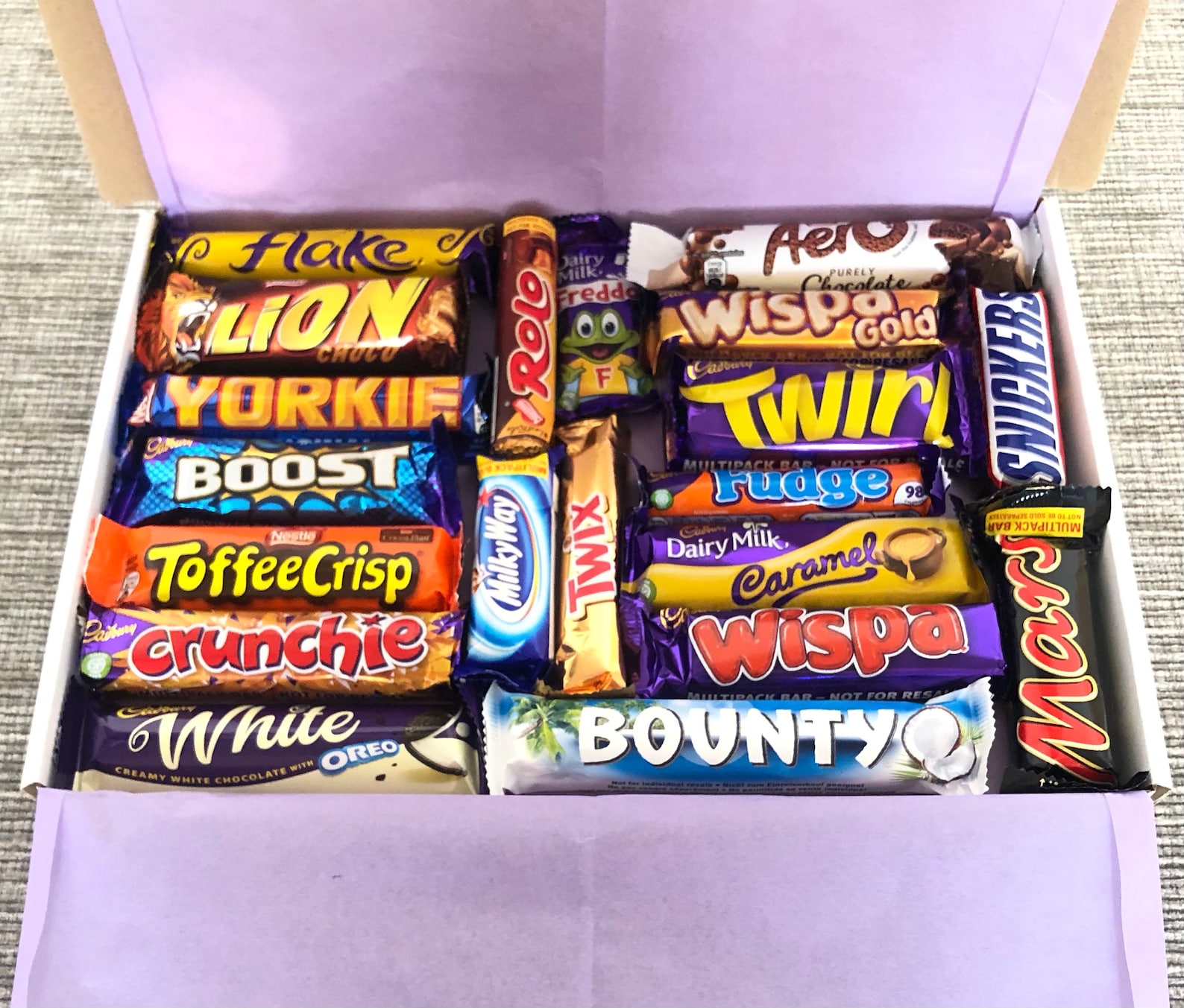Assorted Chocolate Gift Box/hamper.20 Different Bars.cadbury’s,nestle ...