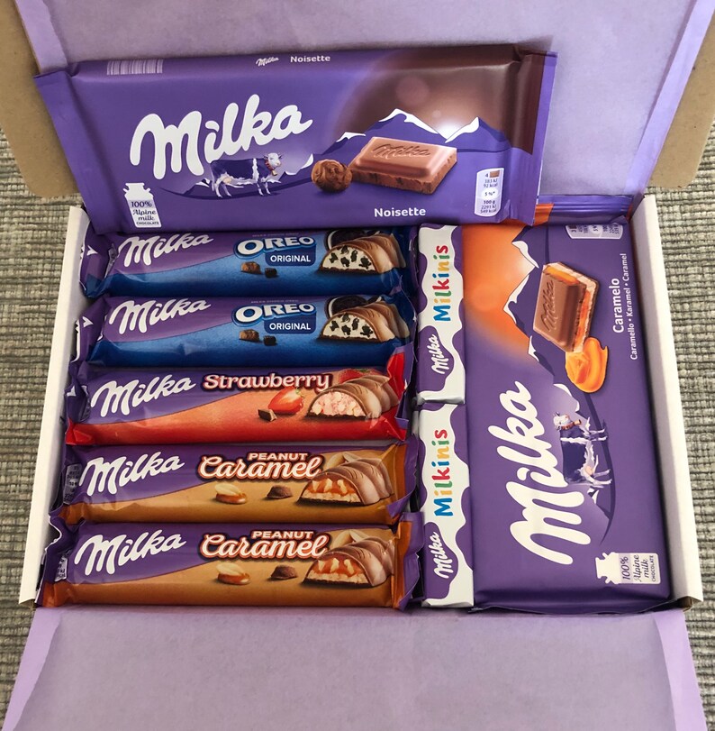 Small Milka Chocolate Box.Gift/Hamper BirthdaysFather's | Etsy