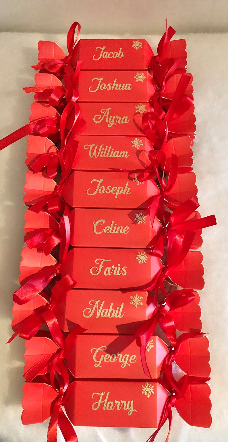 Personalised Mini Christmas Crackers.stocking Fillers,christmas Dinner ...