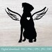 Labrador Svg Pet Dog Memorial SVG Angel Wings SVG Dog - Etsy