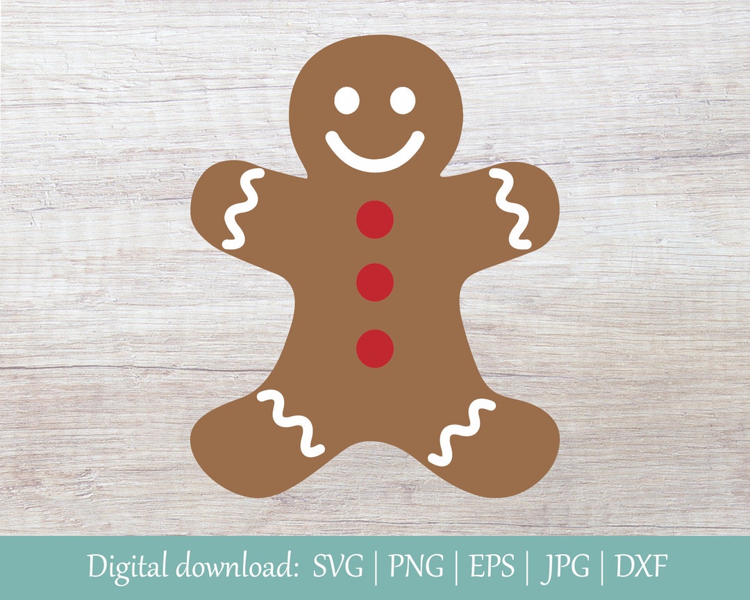 Gingerbread SVG Gingerbread Man Cut File Christmas SVG - Etsy