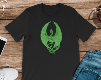 Green Dragon T Shirt - Etsy