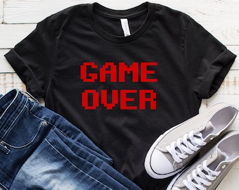 Game Over T Shirt - Etsy