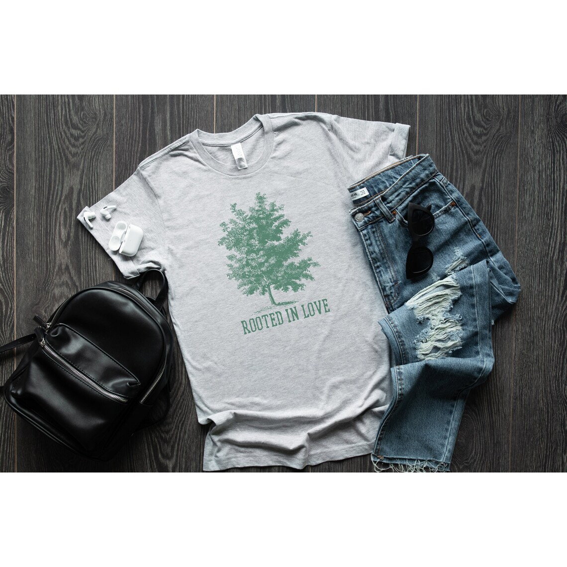 Rooted in Love T-shirt, Tree T-shirt, Outdoors T-shirt, Nature Lover ...