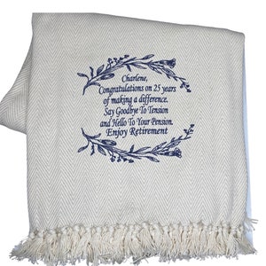 Personalized Retirement Gift/embroidered Retirement - Etsy