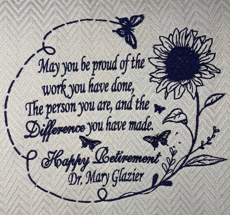 Personalized Retirement Gift/embroidered Retirement - Etsy