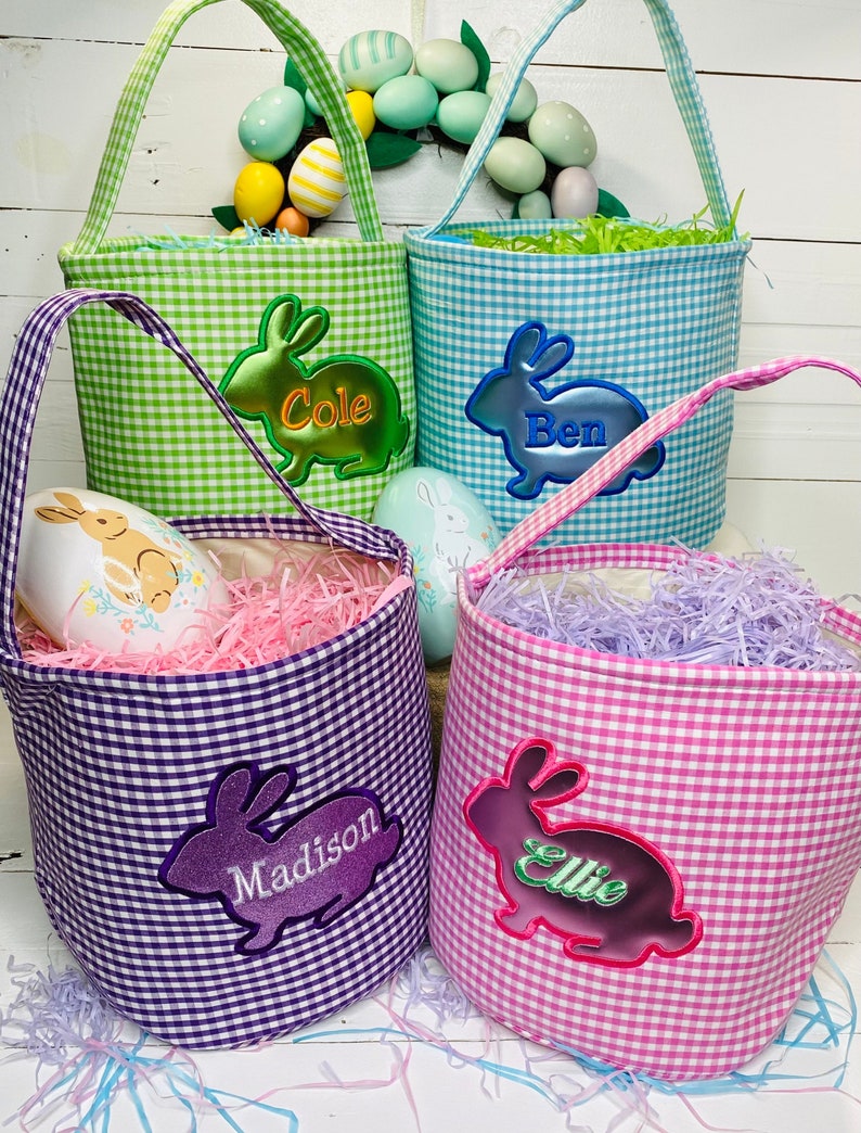 Personalized Easter Basket/easter Bunny Basket / Custom Easter Baskets ...