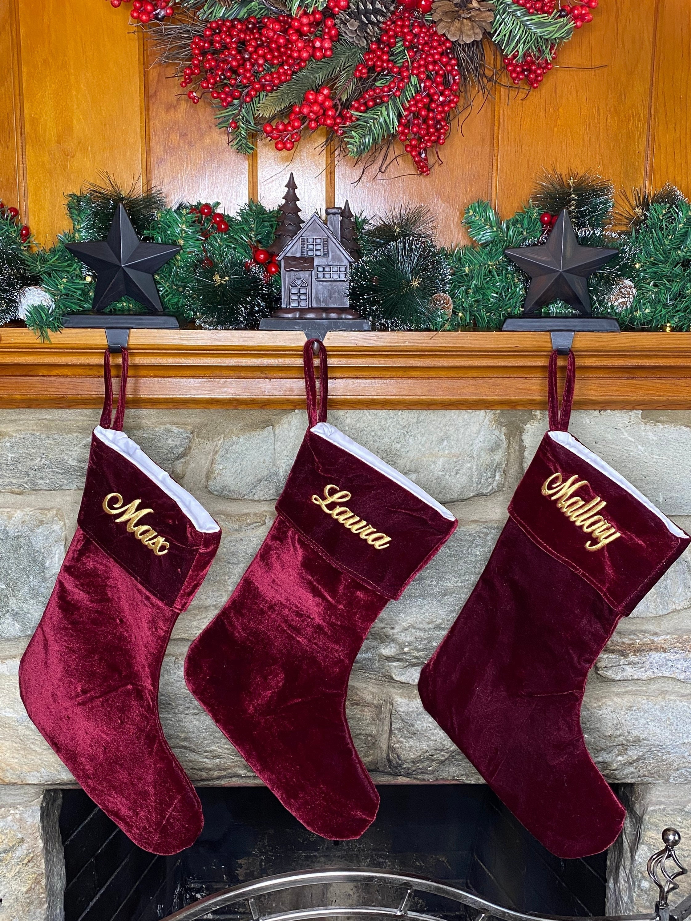 Personalized Christmas Stocking/ Custom Embroidered Christmas - Etsy