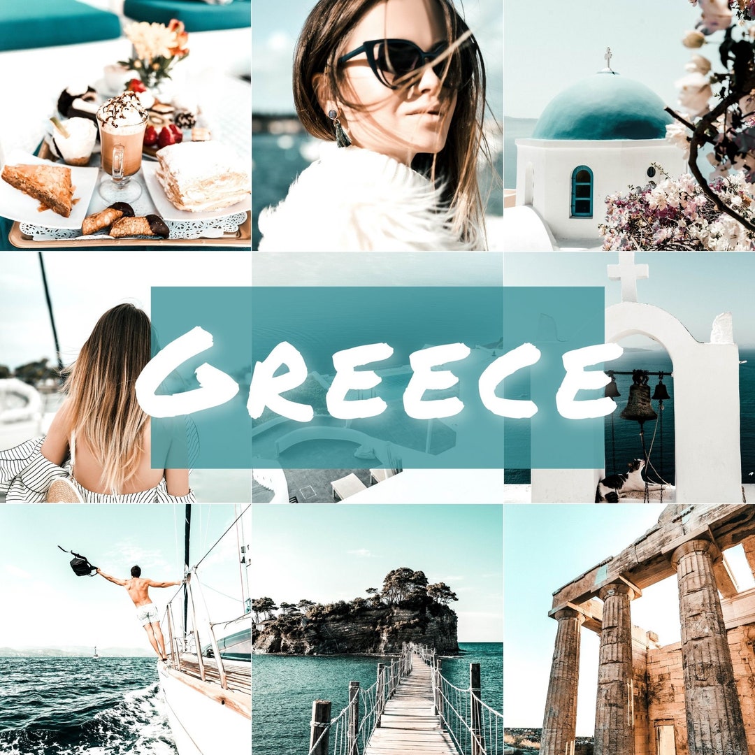 Lightroom Presets Greece Insta, Mobile, Travel Holiday Instagram Adobe ...