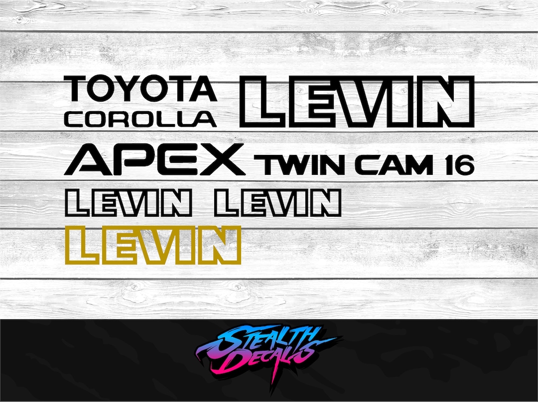 AE86 LEVIN Full Decal Kit - Etsy