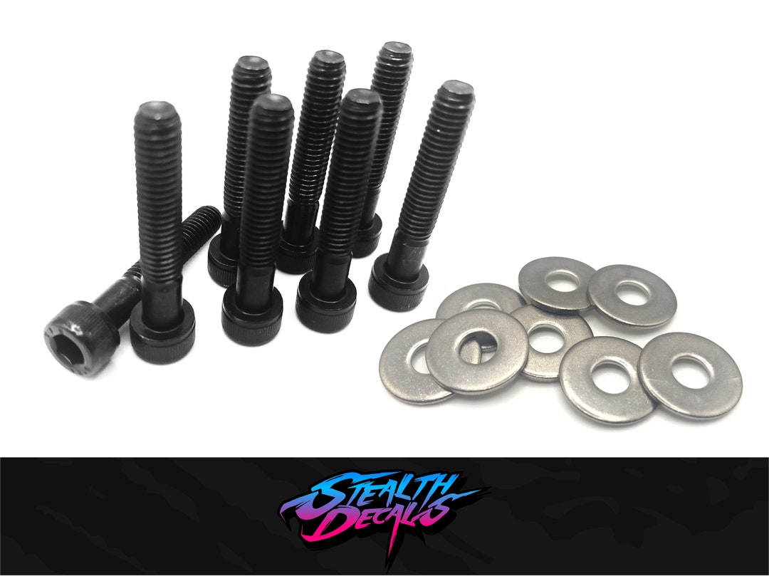 Pedal and Steering Wheel Socket Cap Mounting Bolts and Washers X8 (LONG ...