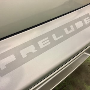 Honda Prelude Rear Bumper Emblem Badge Sticker Set 3D Resin Charcoal ...