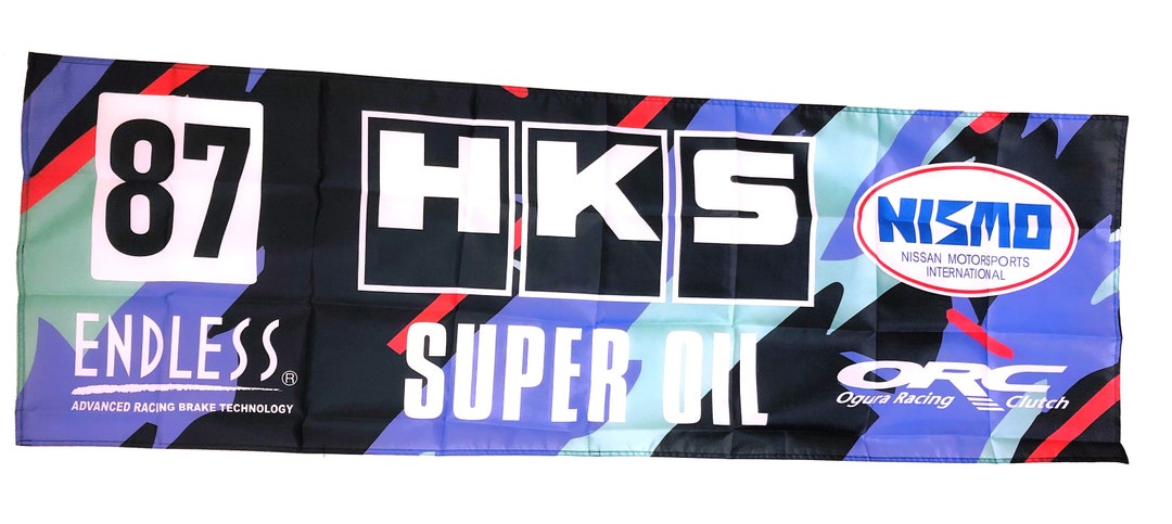 Drift Livery Nobori Banner Flag Garage Workshop 60x180cm JDM HKS Super ...