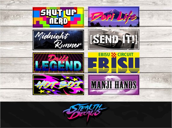 Drift Slap Sticker Set V2 | Etsy