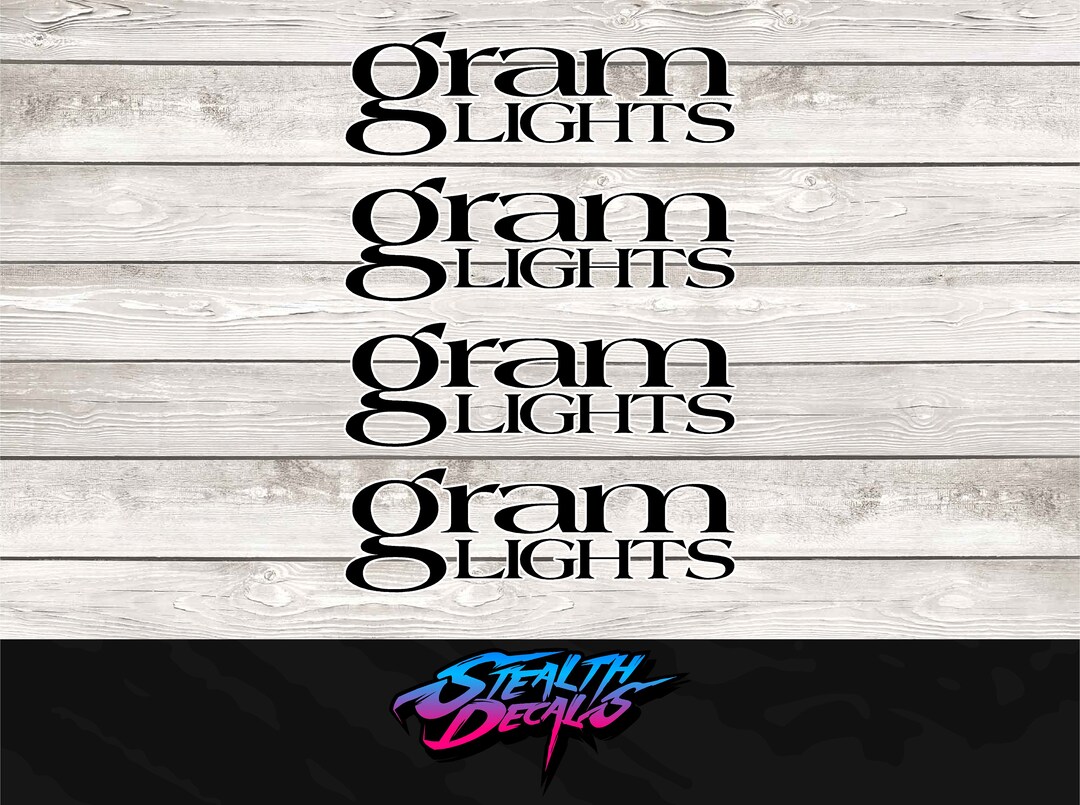 Gram Lights Volk Racing Rays Decals Stickers X4 - Etsy