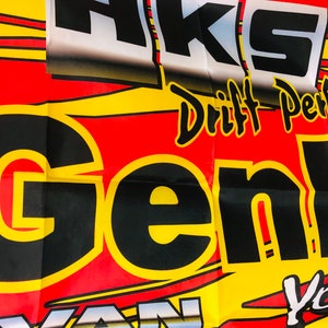 Drift Livery Nobori Banner Flag Garage Workshop 60x180cm JDM HKS Genki ...