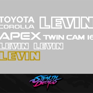 AE86 LEVIN Full Decal Kit - Etsy