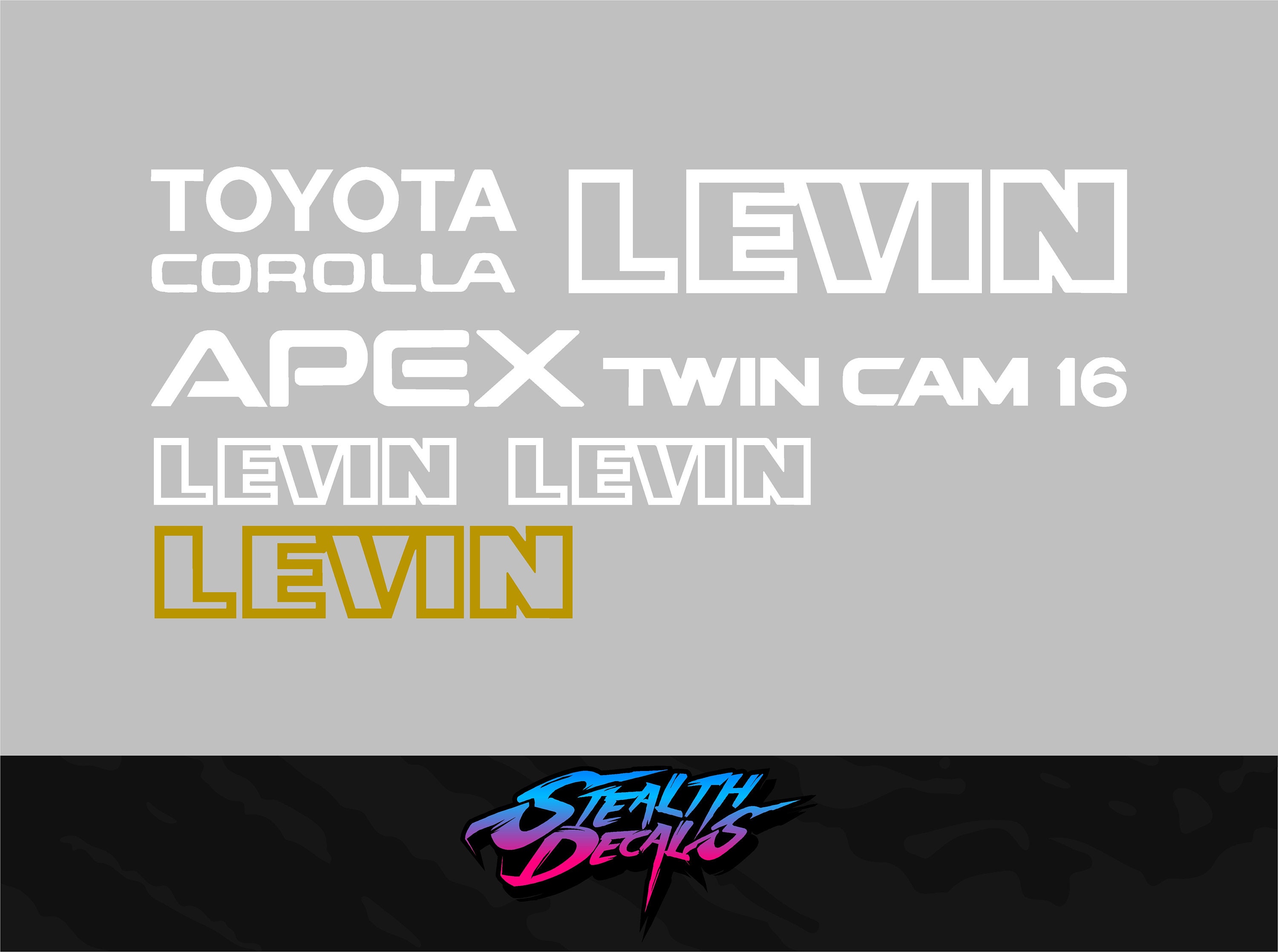 AE86 LEVIN Full Decal Kit - Etsy