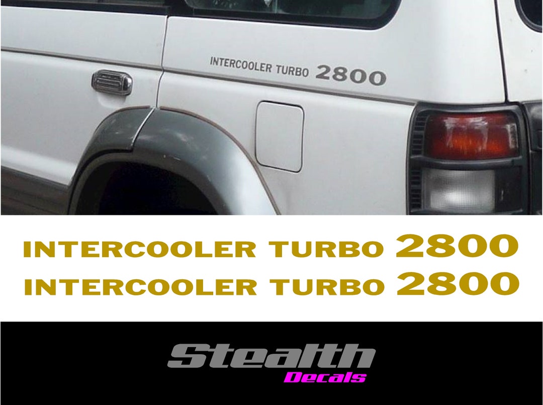 Mitsubishi Shogun Pajero Intercooler Turbo 2800 Decal - Premium Quality ...